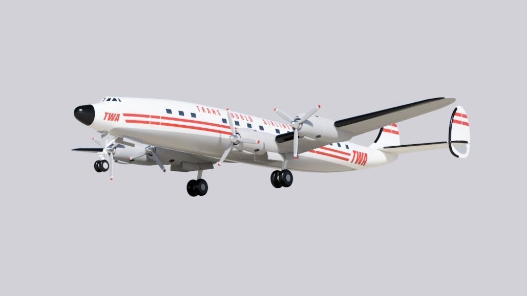 Lockheed L1049 super CONSTELLATION- 3D printed Scale model 3D model 3D ...