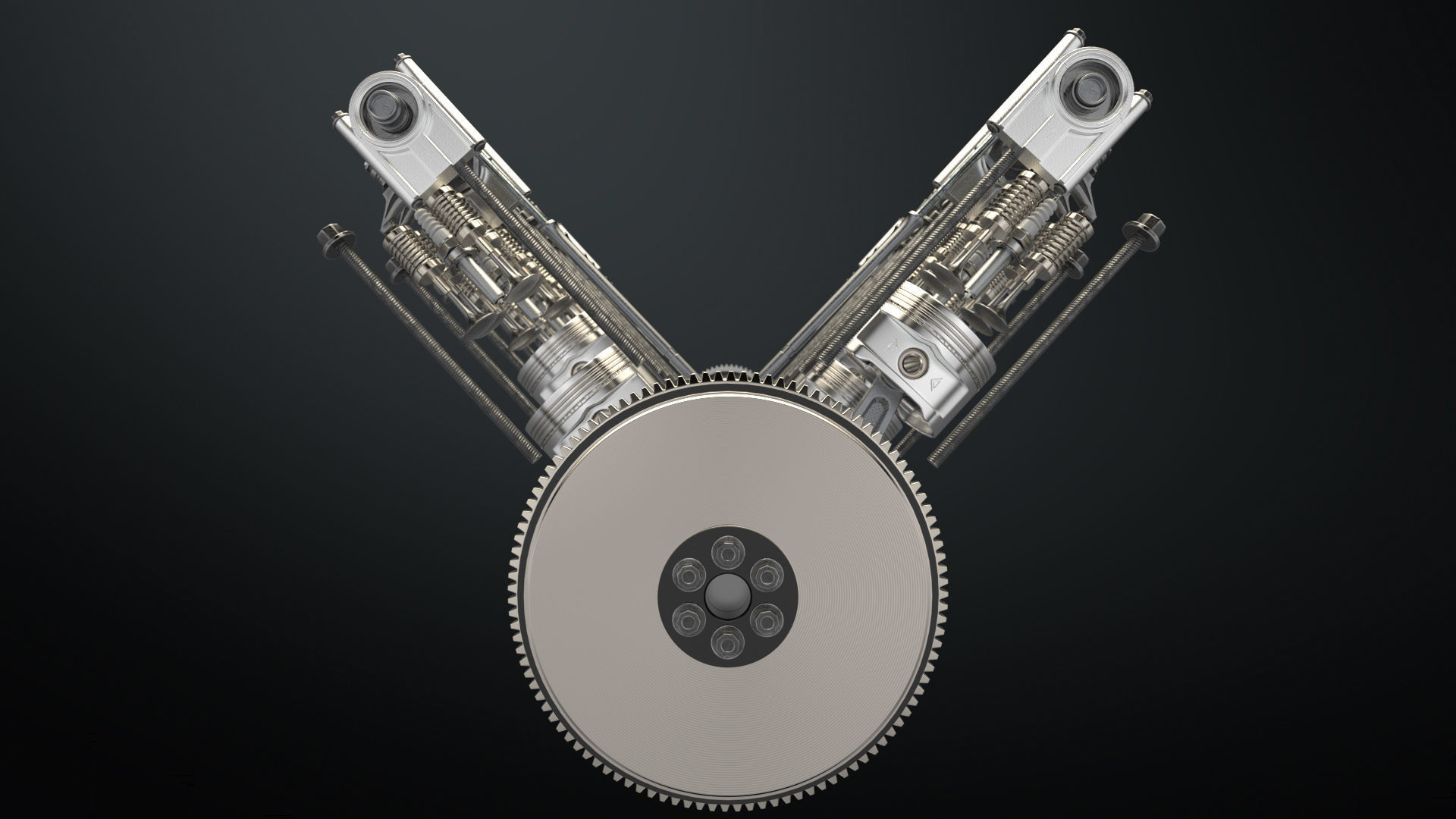 V8 Engine Working Animated 3D model animated rigged | CGTrader