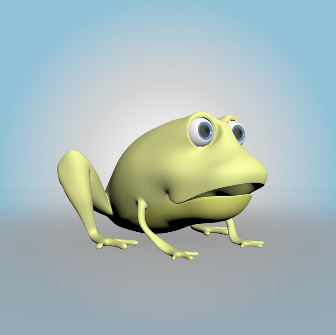 Cartoon Frog 3D model | CGTrader