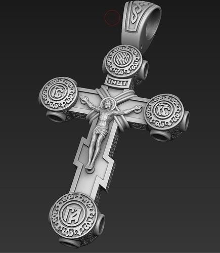 Cross light 60mm 3D model 3D printable | CGTrader