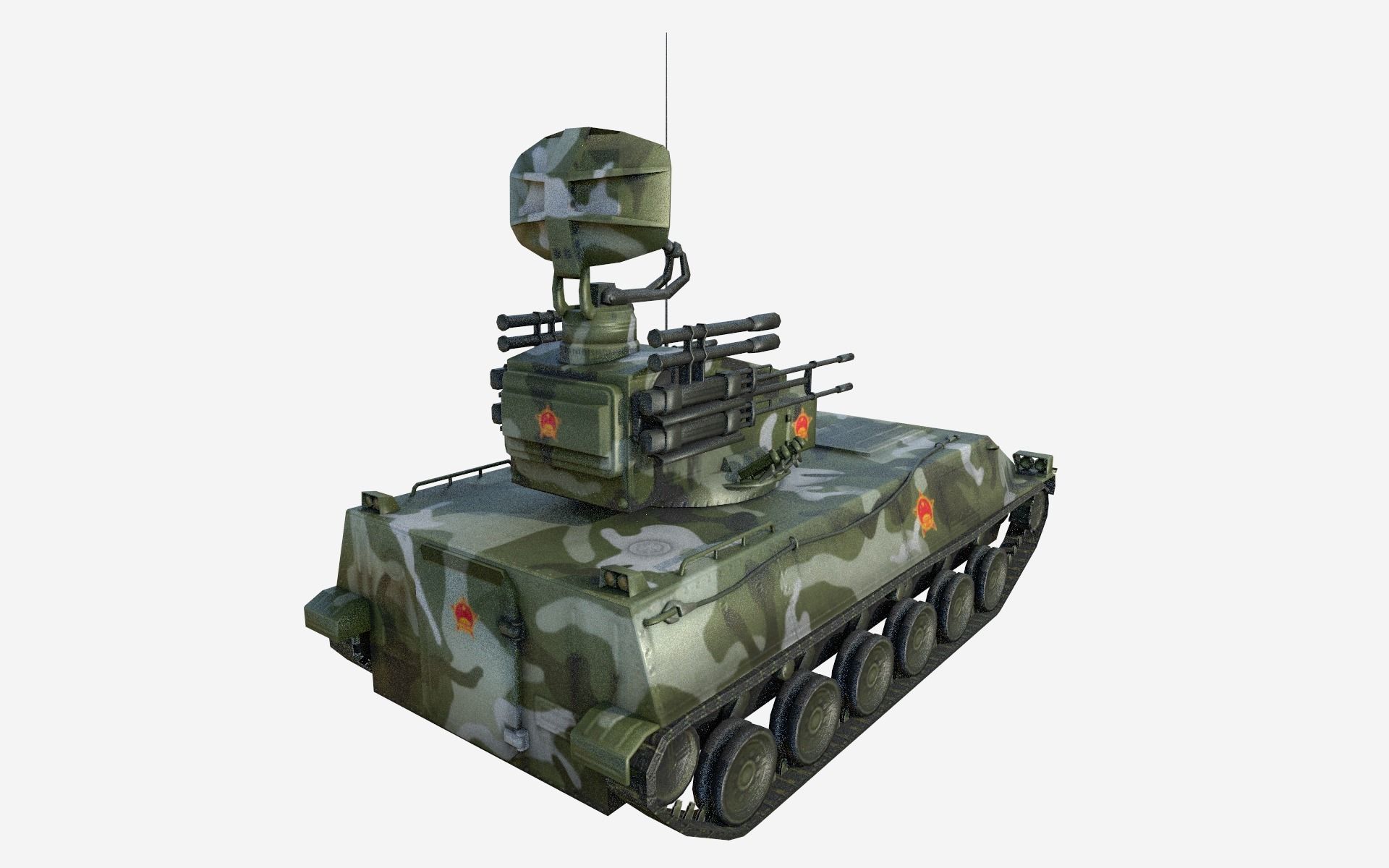 Iron Dove AA PGZ-95 AA free VR / AR / low-poly 3D model | CGTrader