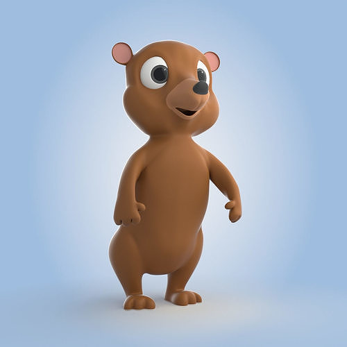Cartoon Bear 3D model | CGTrader