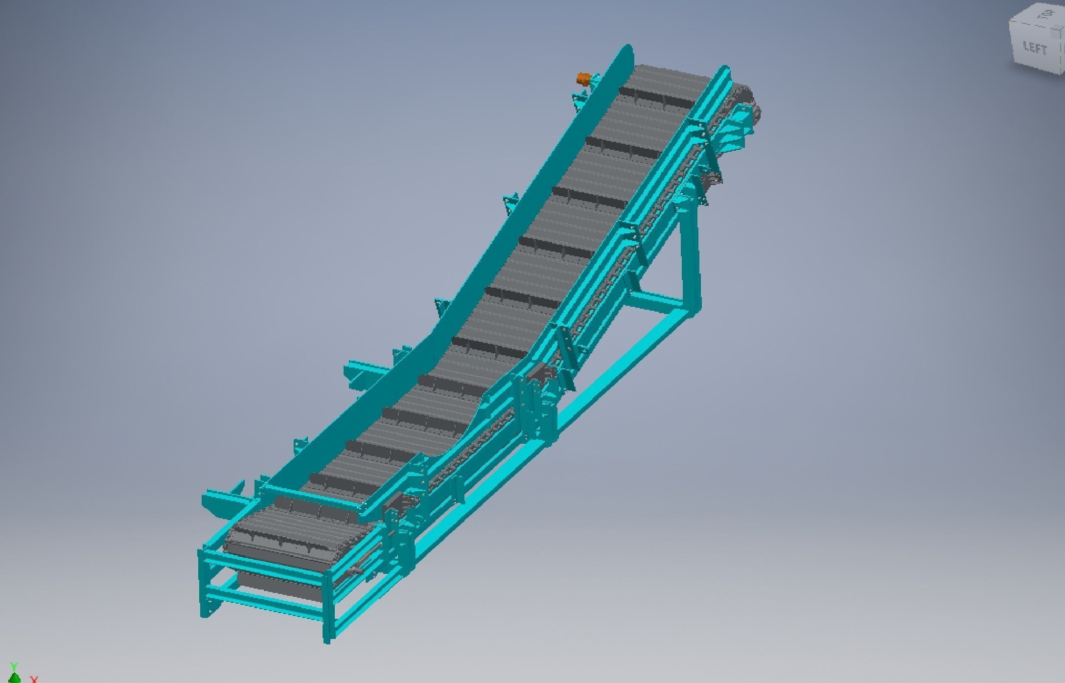 Chain conveyor 3d model 3D model rigged | CGTrader
