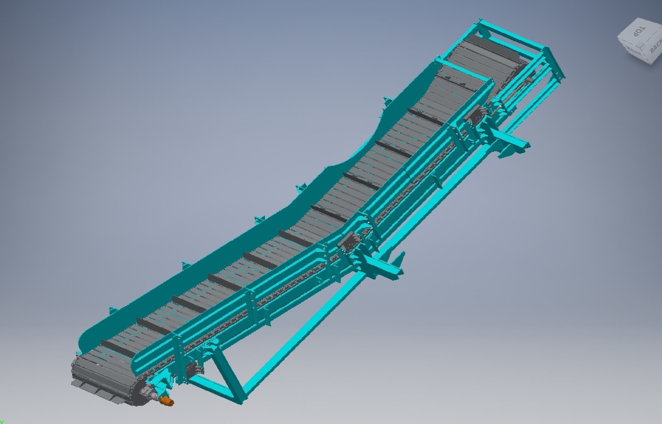Chain conveyor 3d model 3D model rigged | CGTrader