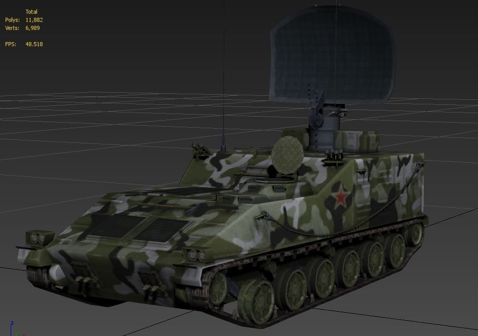 Iron Dove Jammer PGZ-95 MCP Tank free VR / AR / low-poly 3D model ...