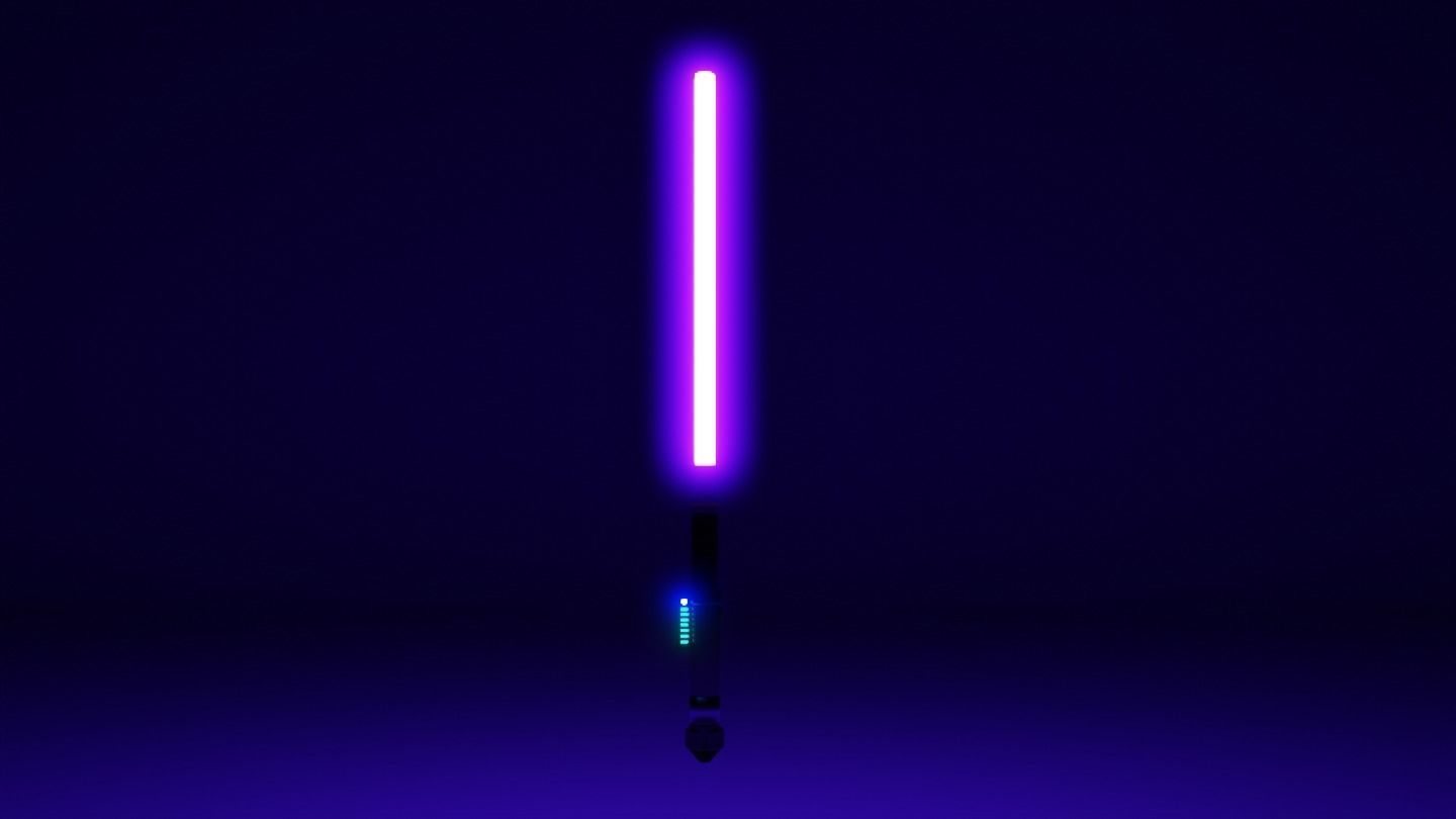 3D model lightSaber choose your color in texture nodes VR / AR / low ...