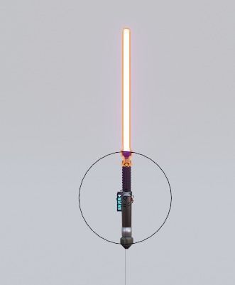 3D model lightSaber choose your color in texture nodes VR / AR / low ...