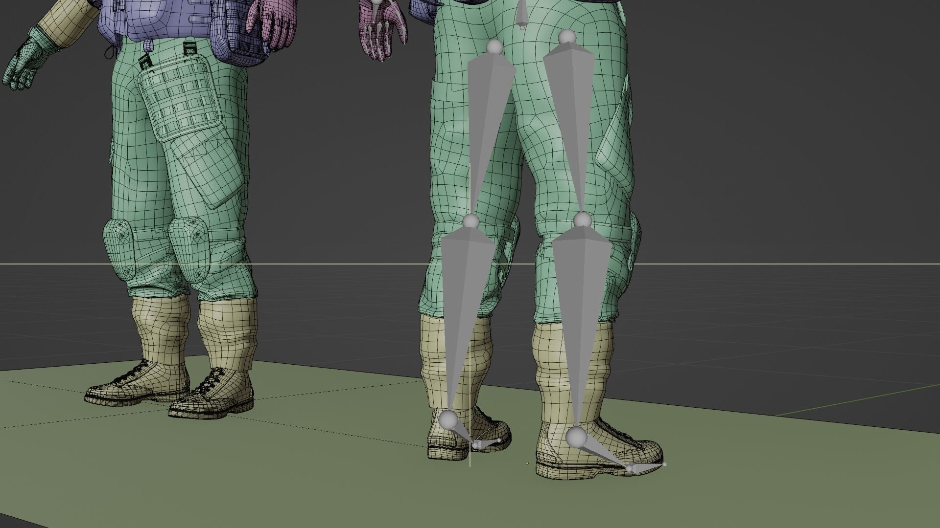 SOLDIER Flight Deck Crew Rigged 3D model rigged | CGTrader
