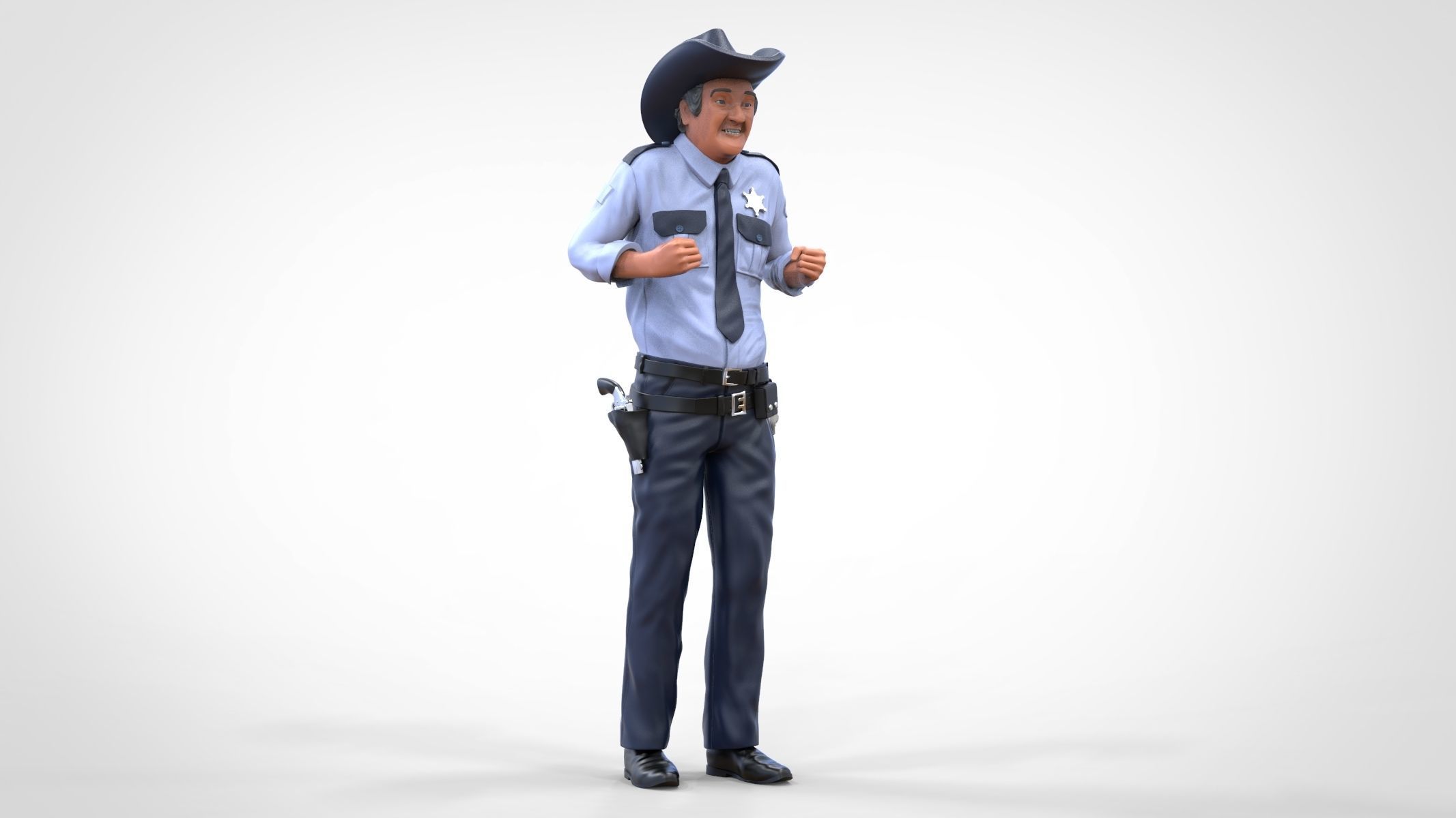 N6 Sheriff Rosco The Dukes of Hazzard 3D model 3D printable | CGTrader