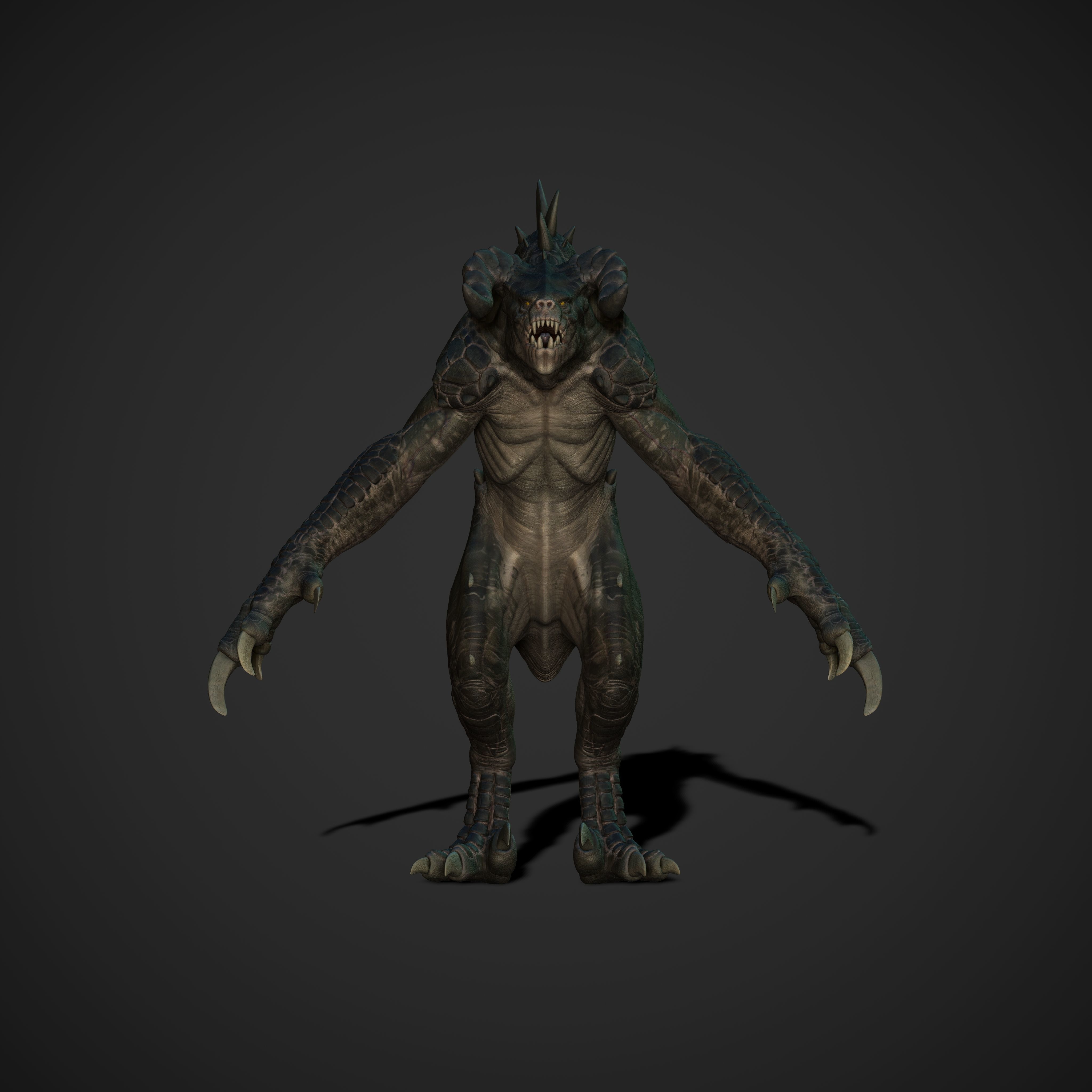 Deathclaw 3d Print model 3D model 3D printable | CGTrader