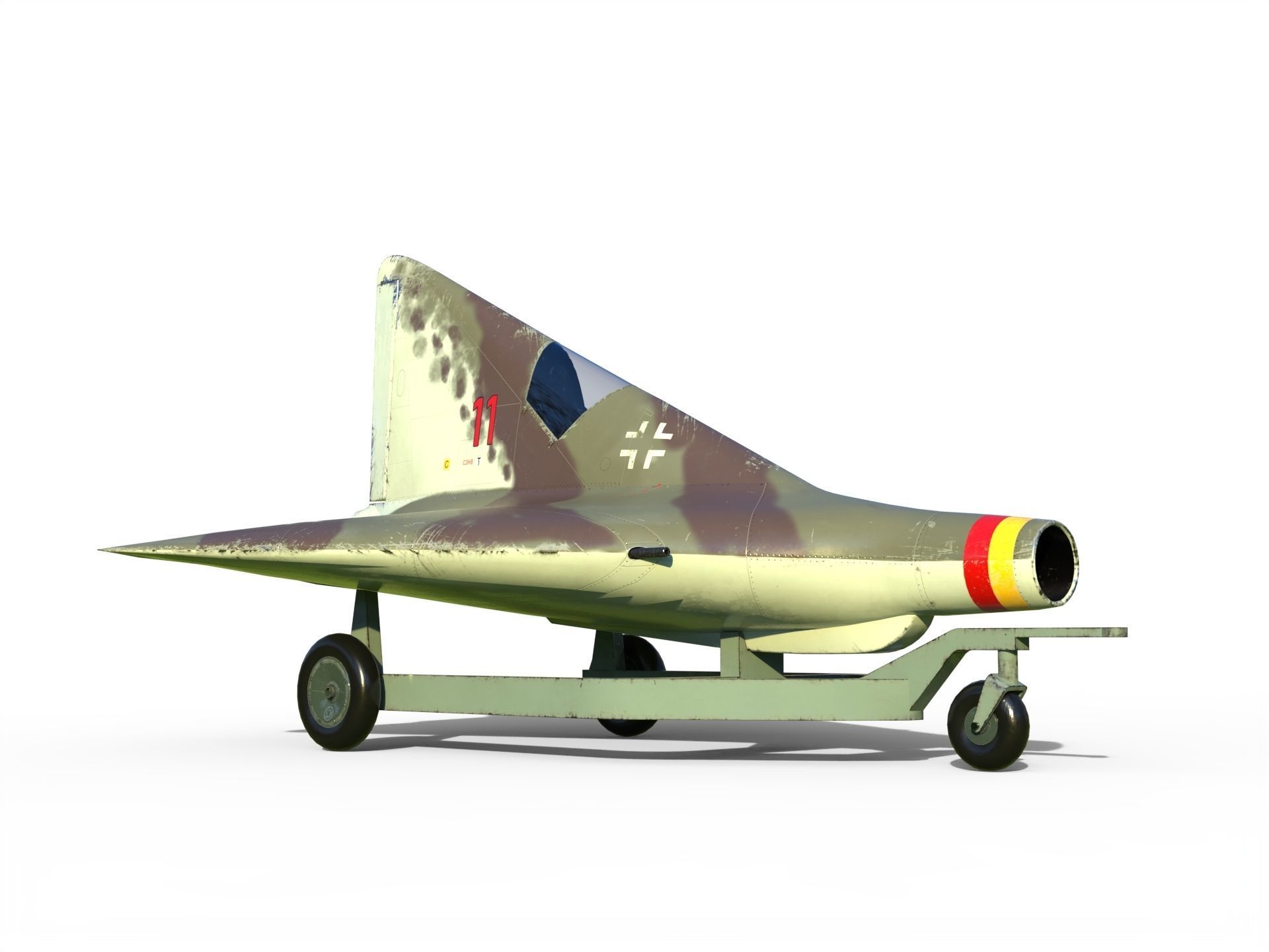Lippisch P 13 Nazi coal plane 3D model | CGTrader