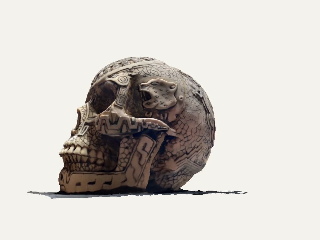 Aztec skull 3D model | CGTrader