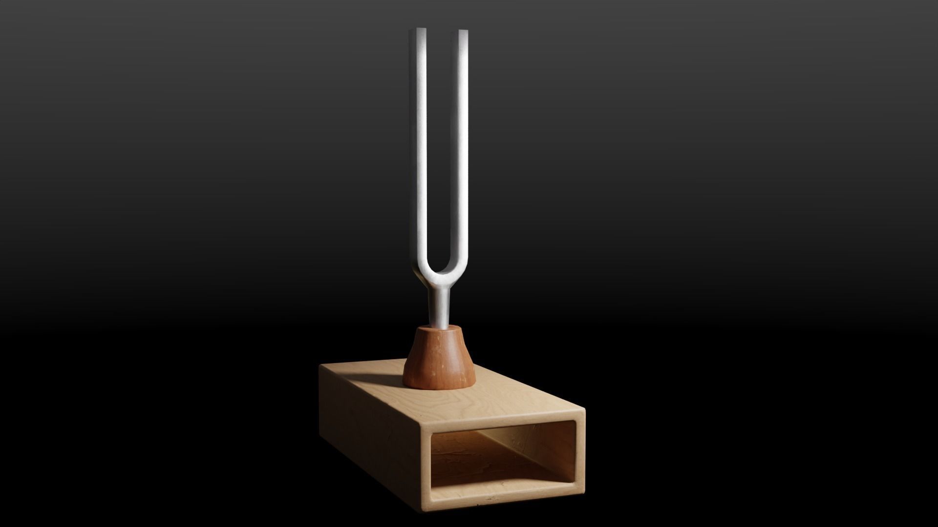 3D model Tuning Fork 440 Hz VR / AR / low-poly | CGTrader