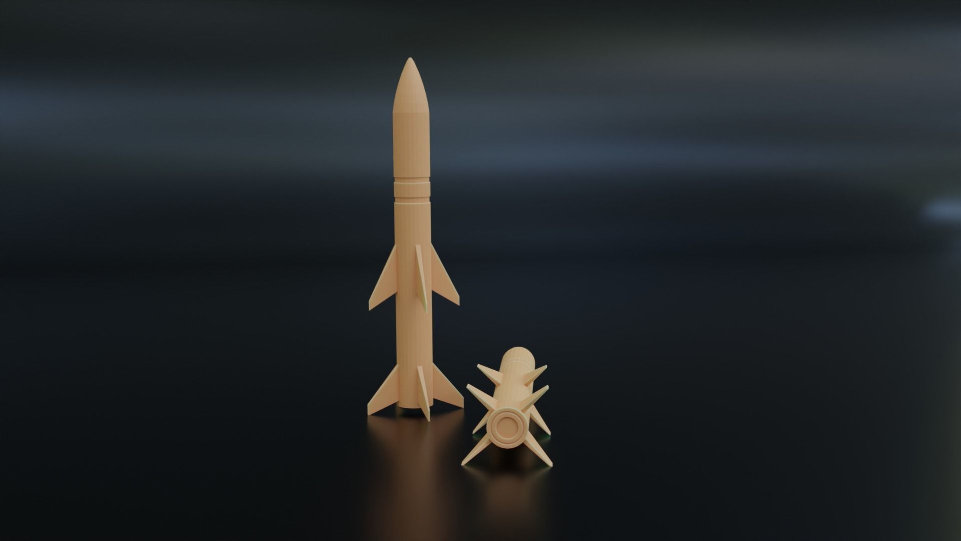 Air Defense Missile 3D model 3D printable | CGTrader