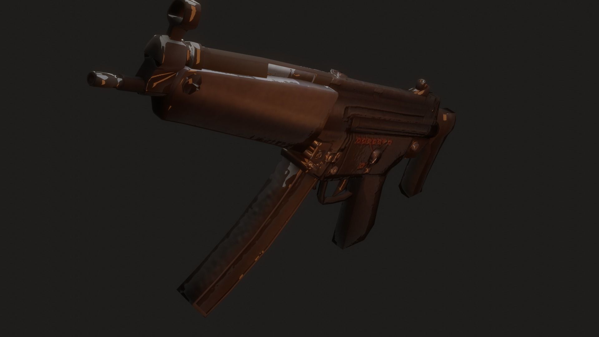 3D model MP5 3D MODEL gun VR / AR / low-poly | CGTrader