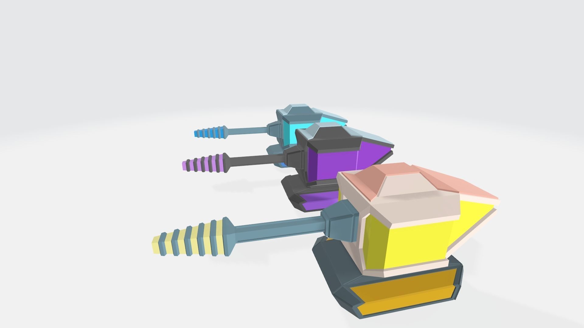 Free Low poly laser turret free VR / AR / low-poly 3D model | CGTrader