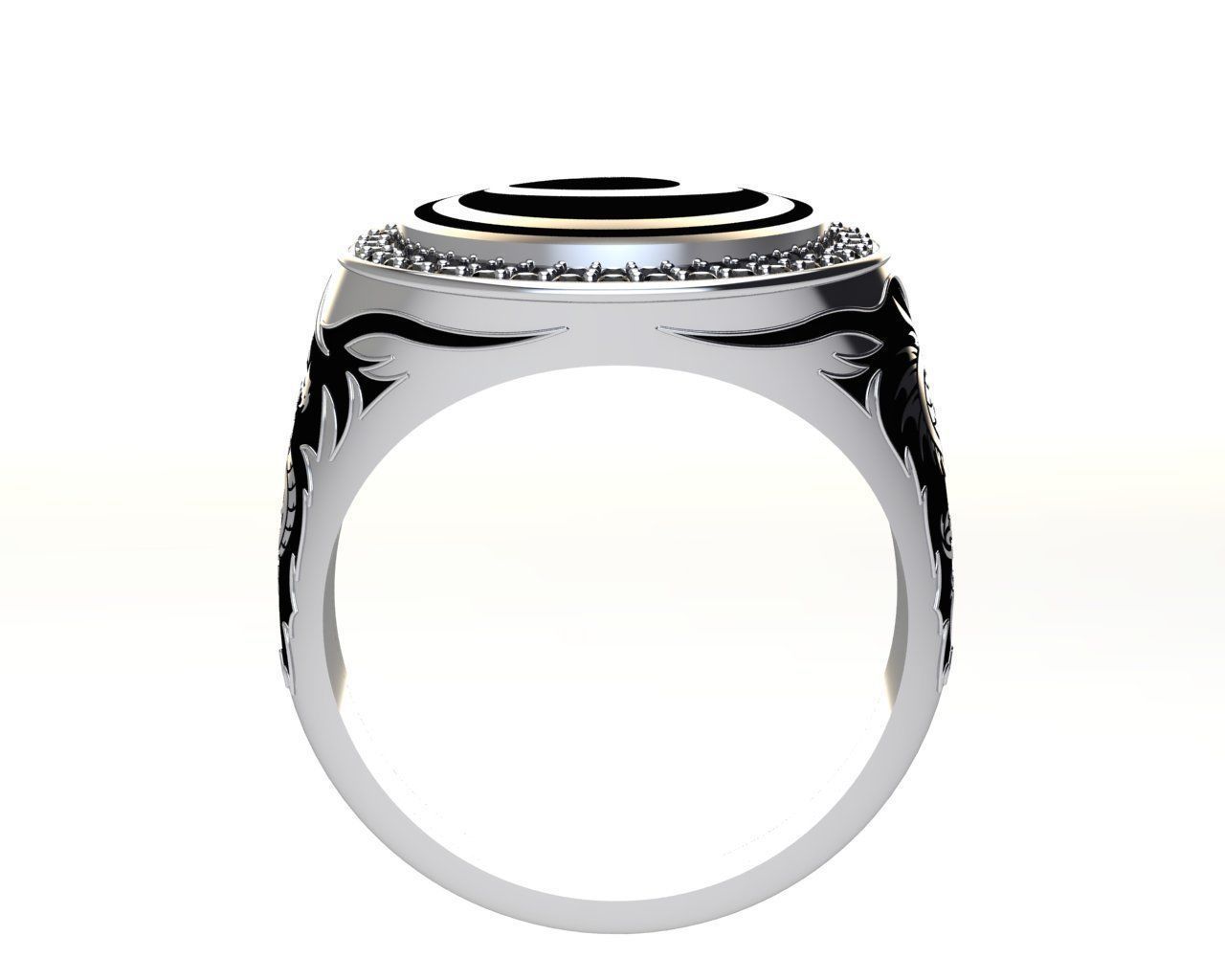 Mens ring STL 3D model 3D printable | CGTrader