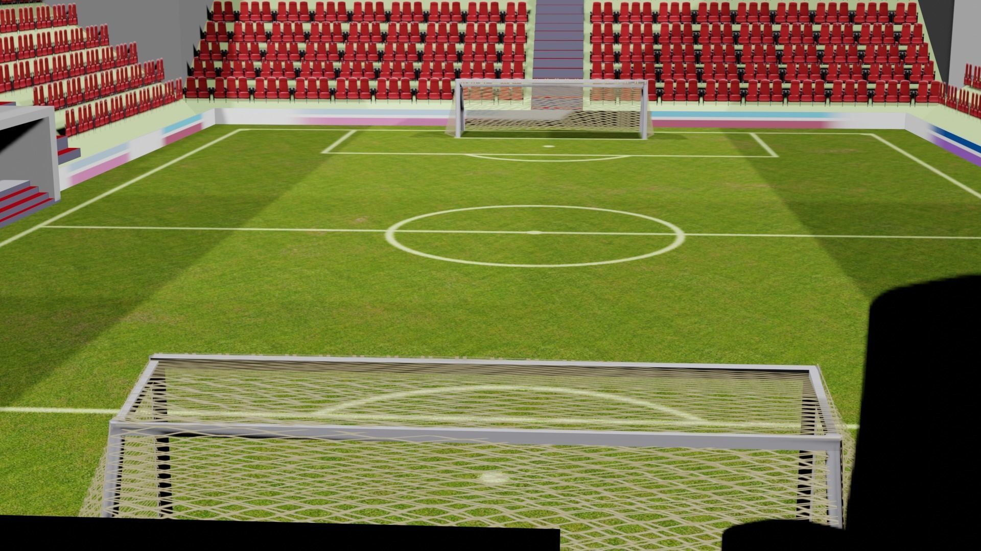 3D model Football Field VR / AR / low-poly | CGTrader