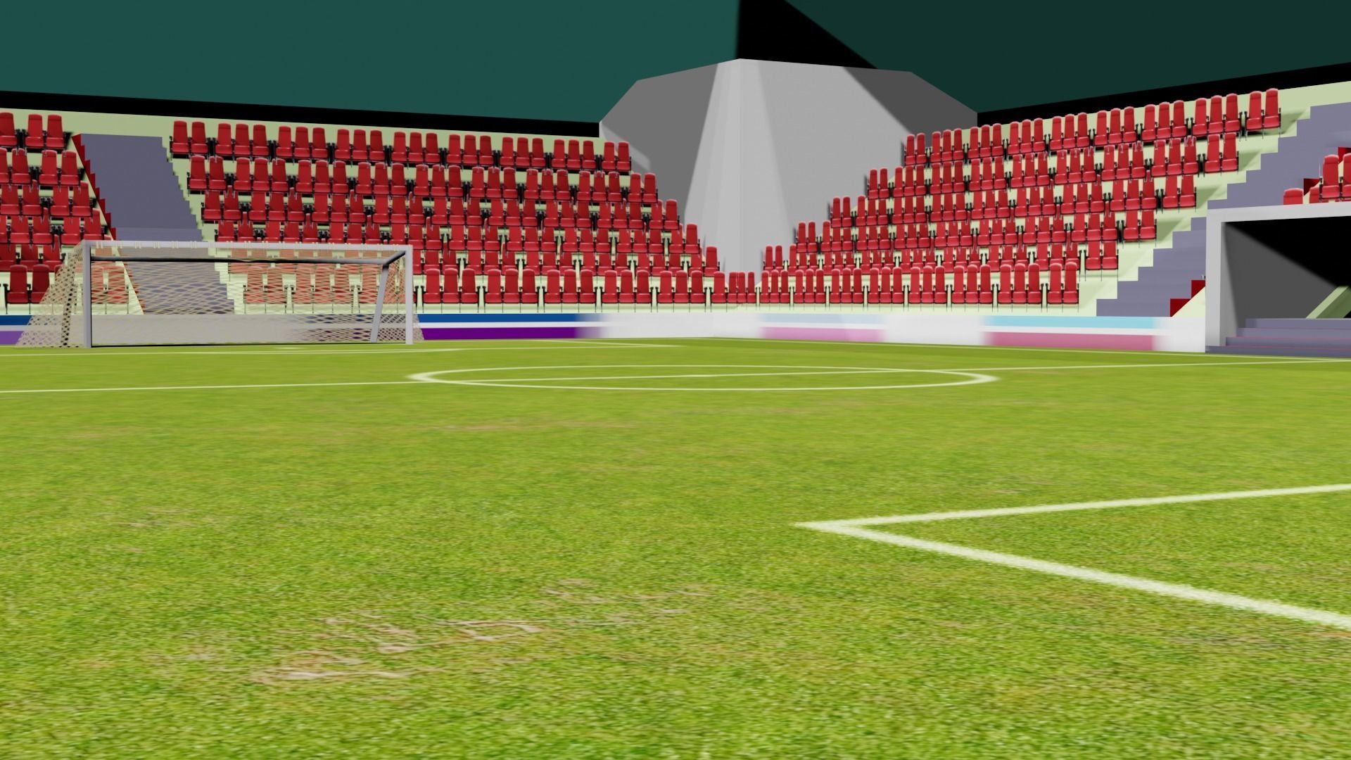 3D model Football Field VR / AR / low-poly | CGTrader