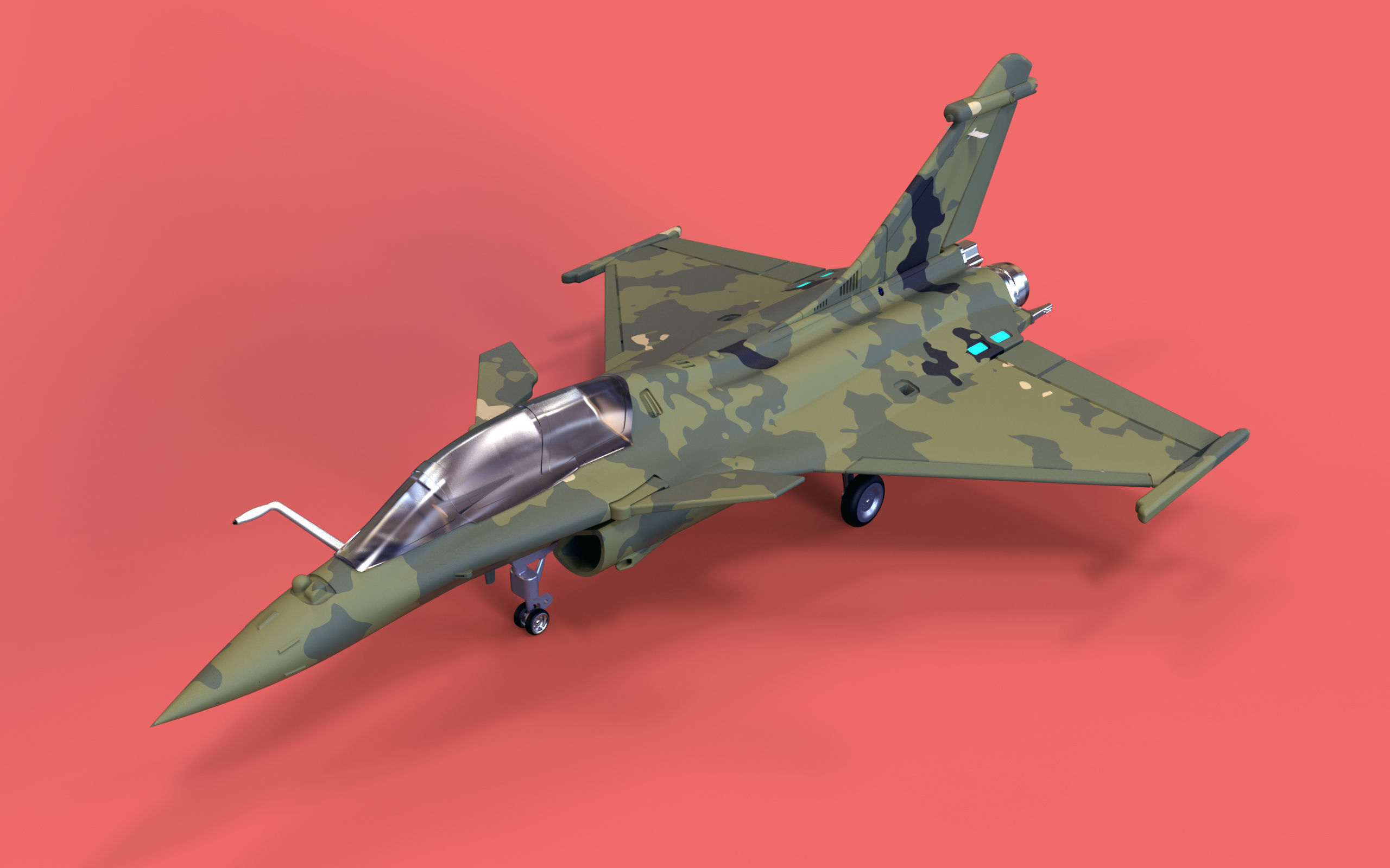 Dassault Rafale 3D model 3D printable | CGTrader