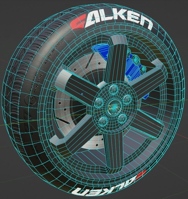 3D model Volk Racing TE37 Wheel VR / AR / low-poly | CGTrader
