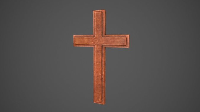 3D model Wooden Cross VR / AR / low-poly | CGTrader