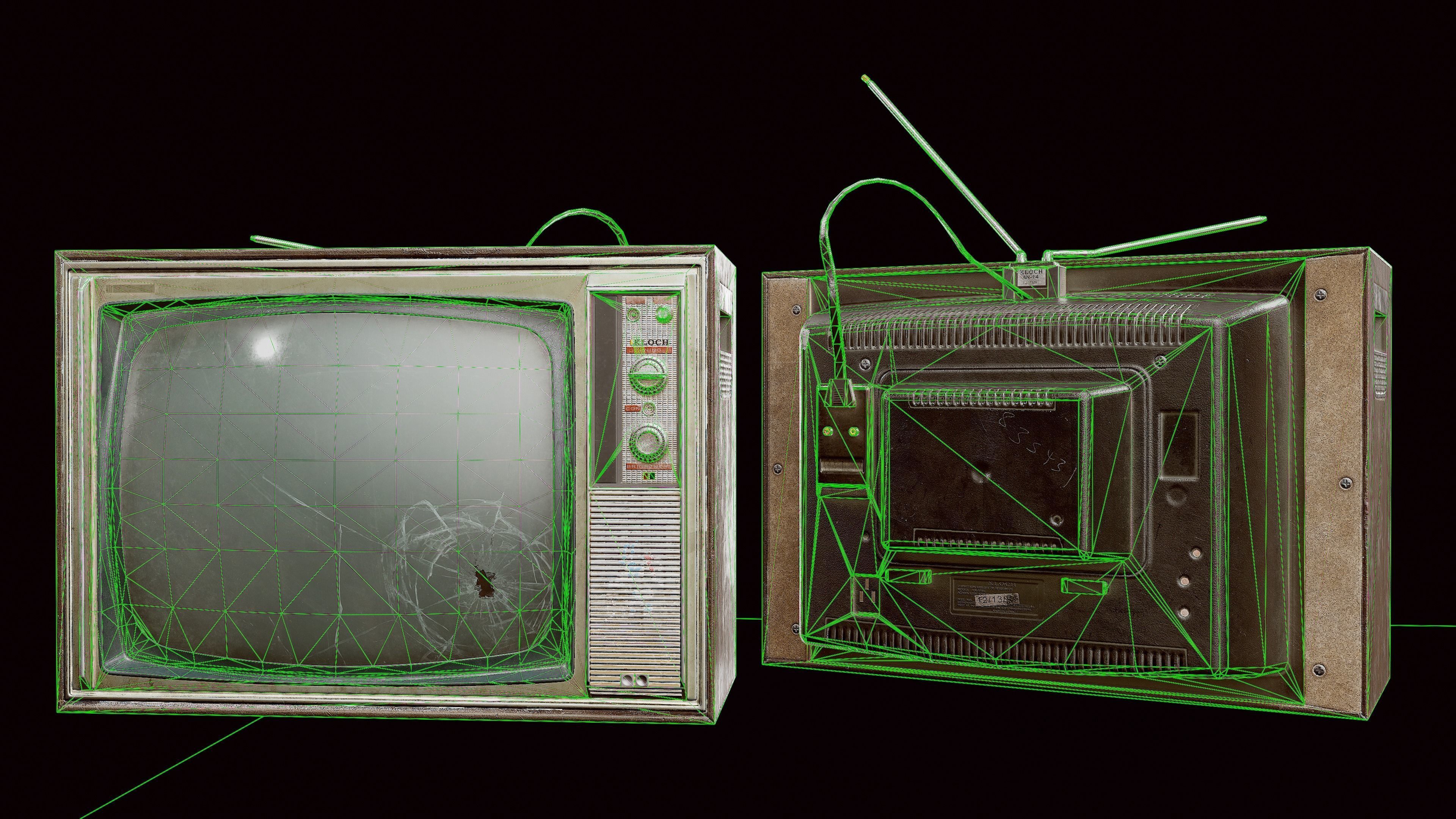 3D model Old tv VR / AR / low-poly | CGTrader