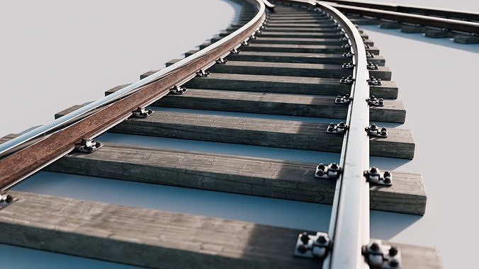3D model Railswitch 3D Model Railing VR / AR / low-poly | CGTrader