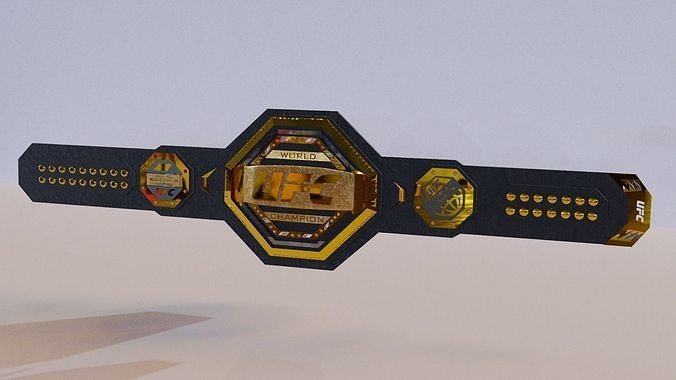 UFC Championship belt 3D print model 3D model 3D printable | CGTrader