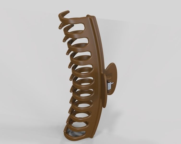 5 Inches Large Claw Clip Extra Curve 3D model 3D printable | CGTrader