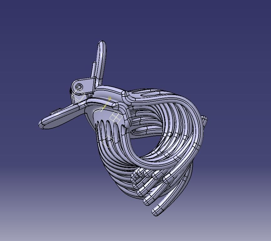 5 Inches Large Claw Clip Extra Curve 3D model 3D printable | CGTrader