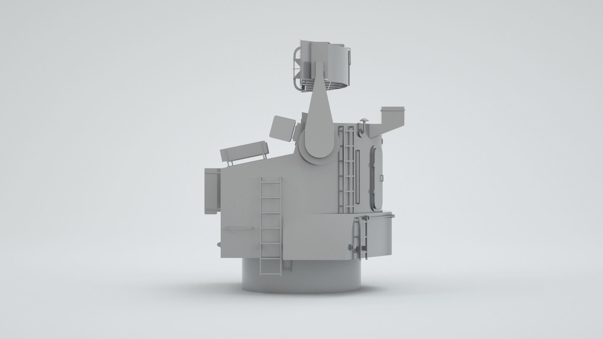 Type 274 Naval Main Battery Fire Control Radar 3D model | CGTrader