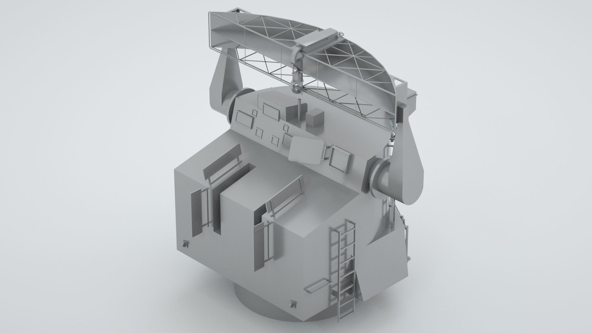 Type 274 Naval Main Battery Fire Control Radar 3D model | CGTrader