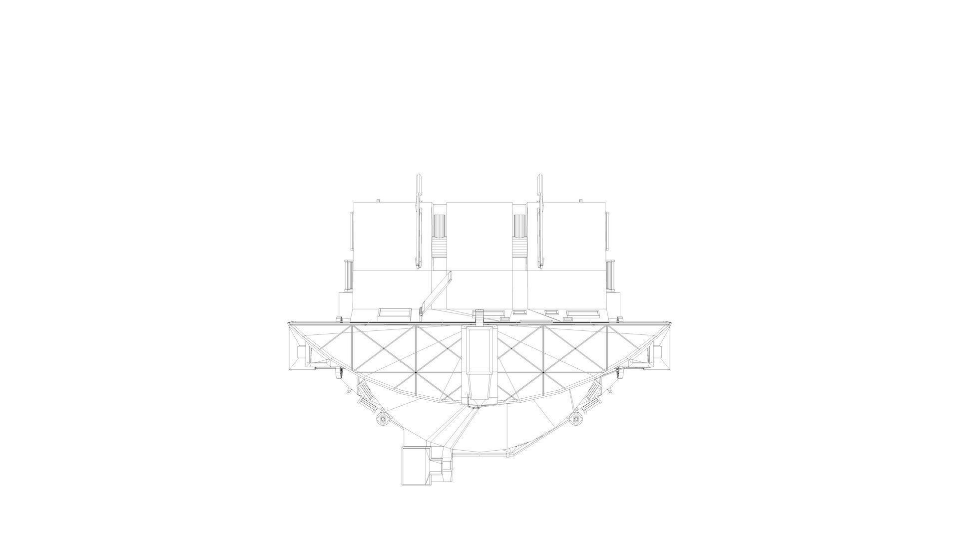 Type 274 Naval Main Battery Fire Control Radar 3D model | CGTrader