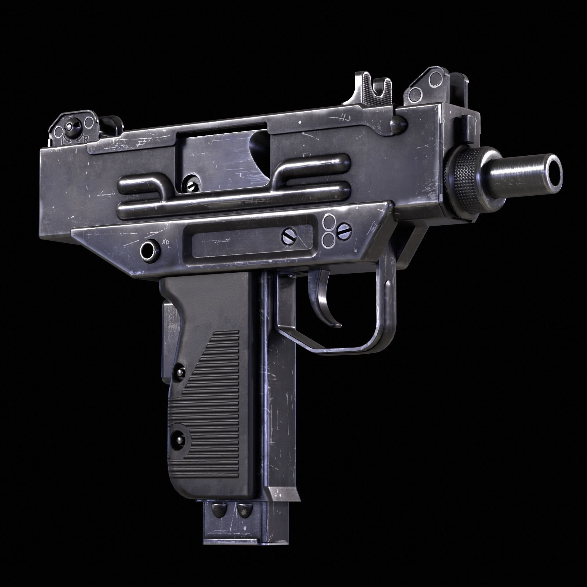 3D model Micro Uzi VR / AR / low-poly | CGTrader