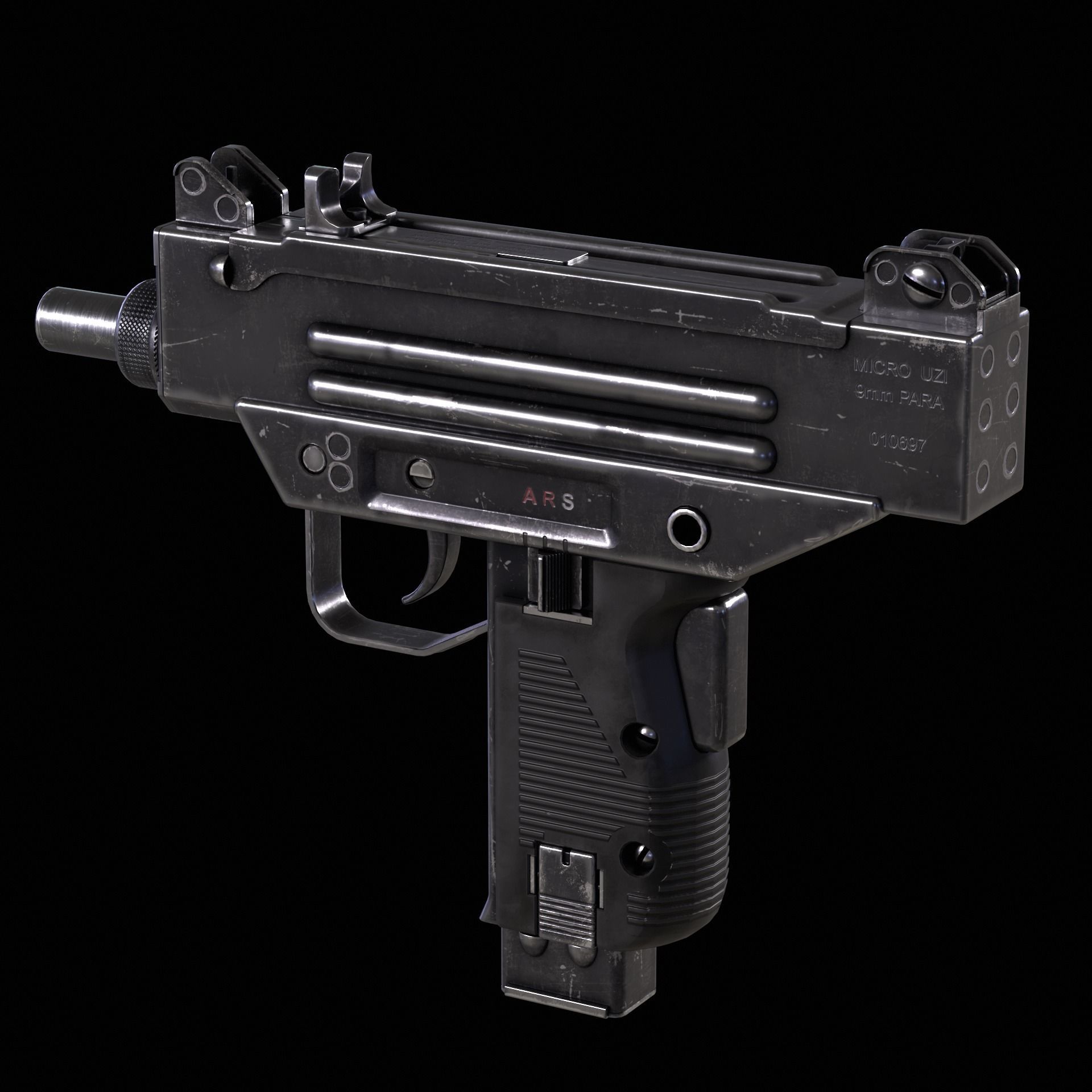 3D model Micro Uzi VR / AR / low-poly | CGTrader