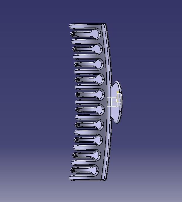 5 Inches Large Claw Clip Regular Curve 3D model 3D printable | CGTrader