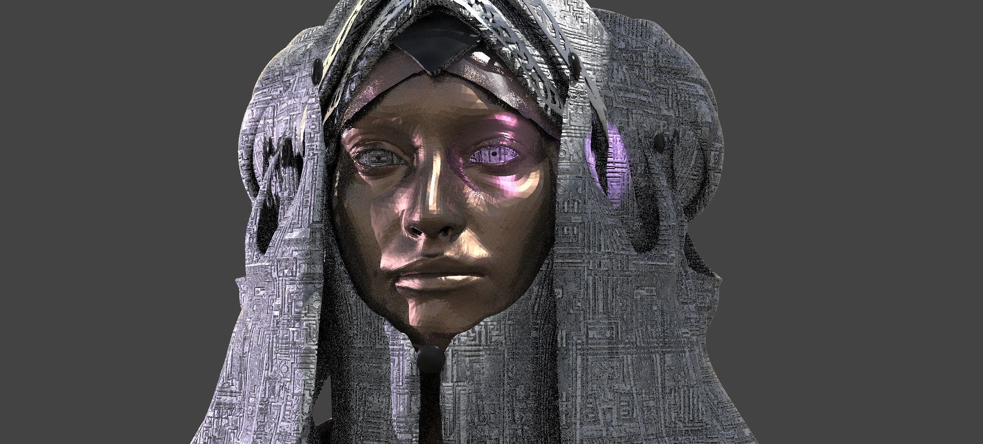 Ancient Alien Headdress 3 3D model | CGTrader