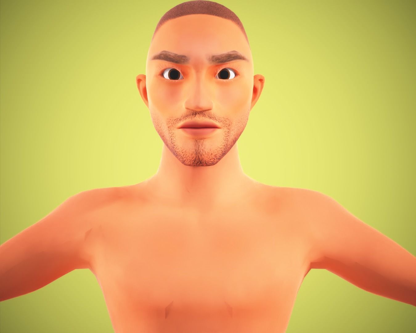 3D model Cartoon man rigged VR / AR / low-poly | CGTrader