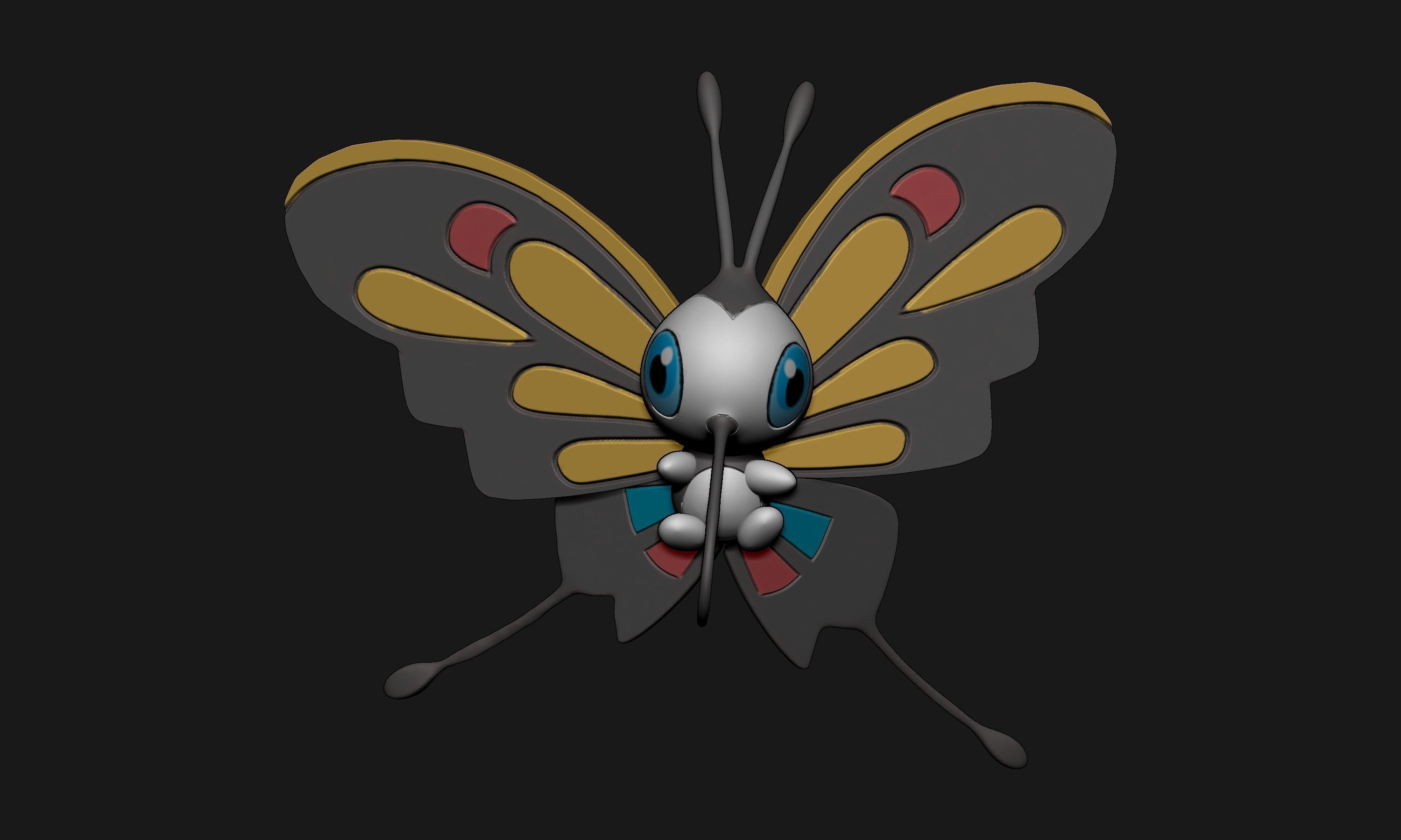 Pokemon - Dustox and Beautifly 3D model 3D printable | CGTrader