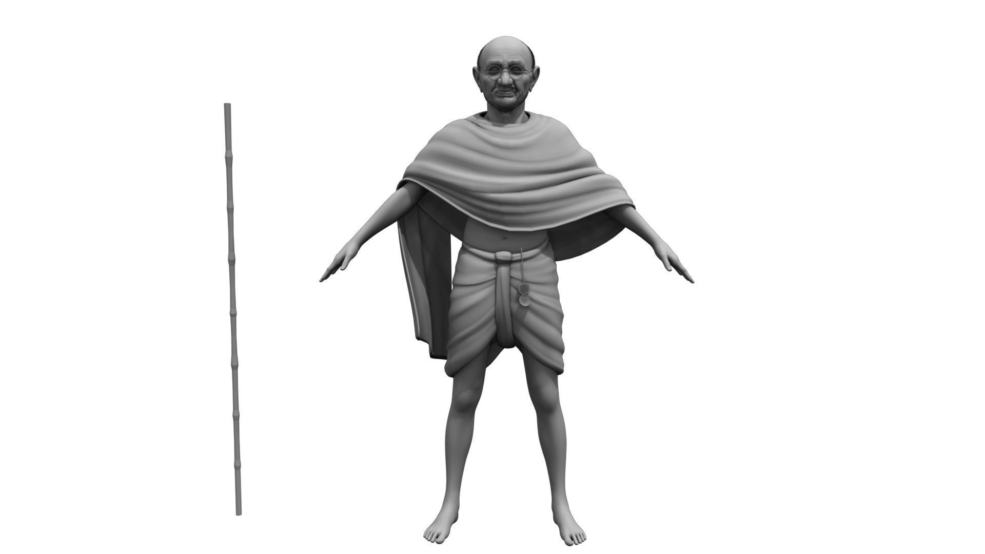 mahatma gandhi 3D model | CGTrader