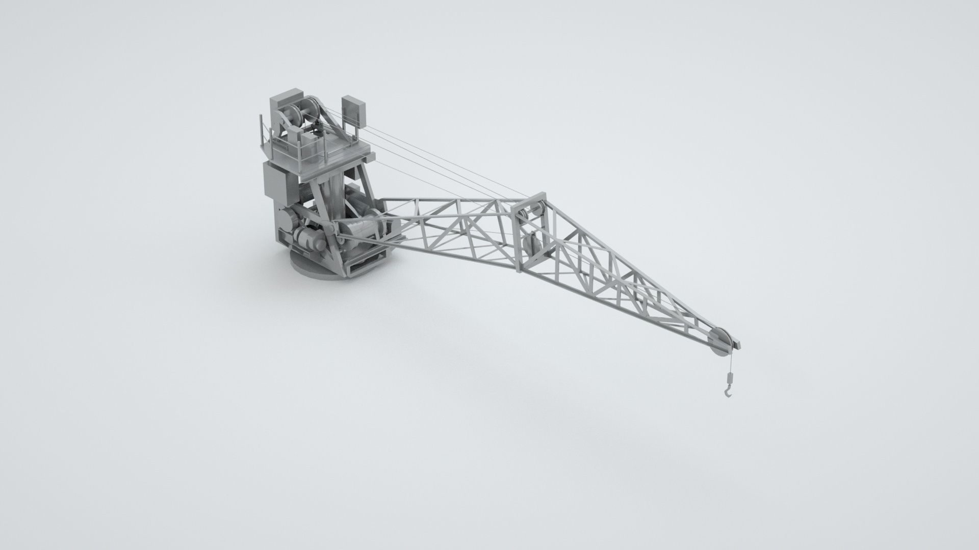 Naval Crane 3 - World War 2 Warship 3D model | CGTrader
