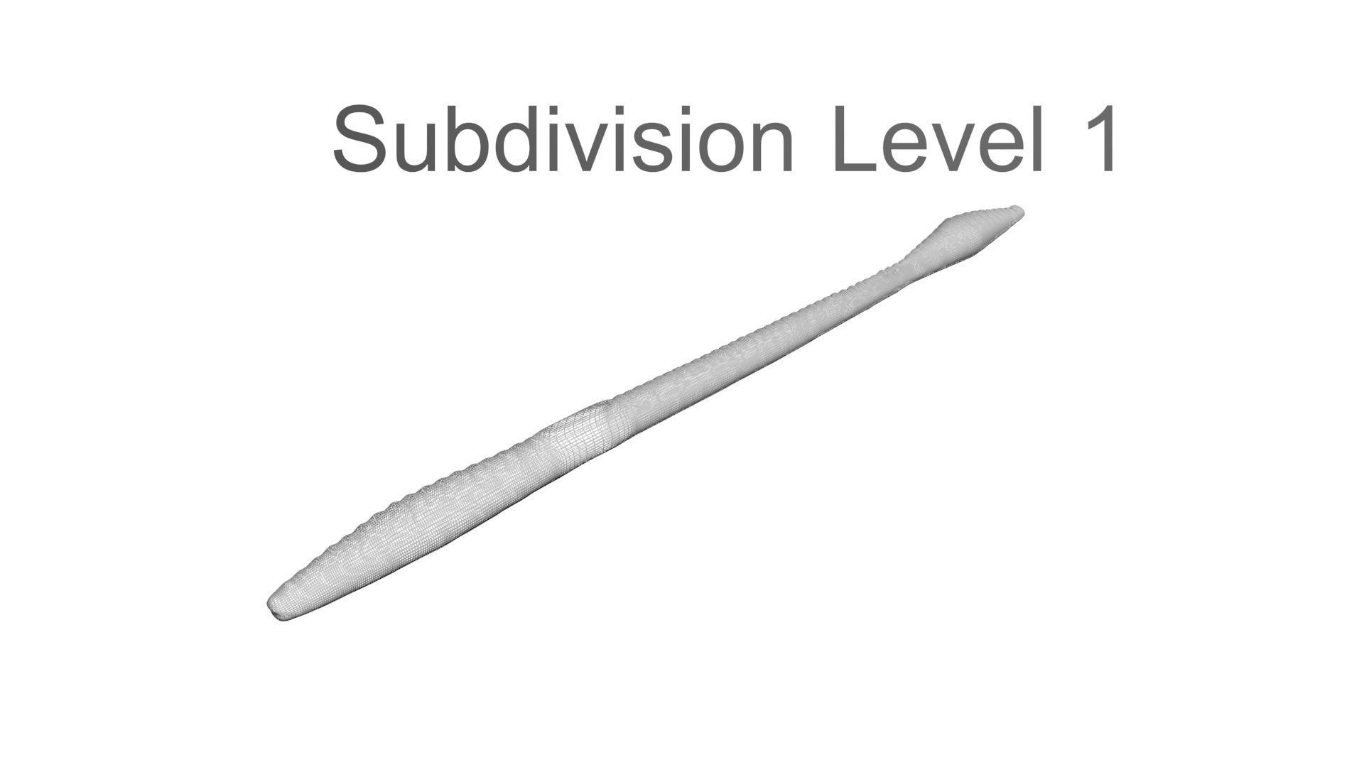 Straight Earthworm 3D model | CGTrader