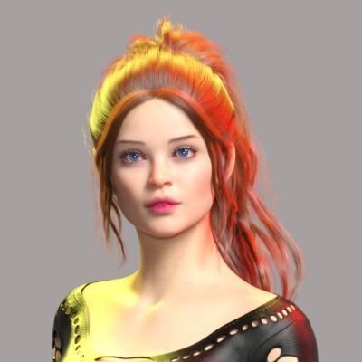 Zoey For G8F 3D model rigged | CGTrader