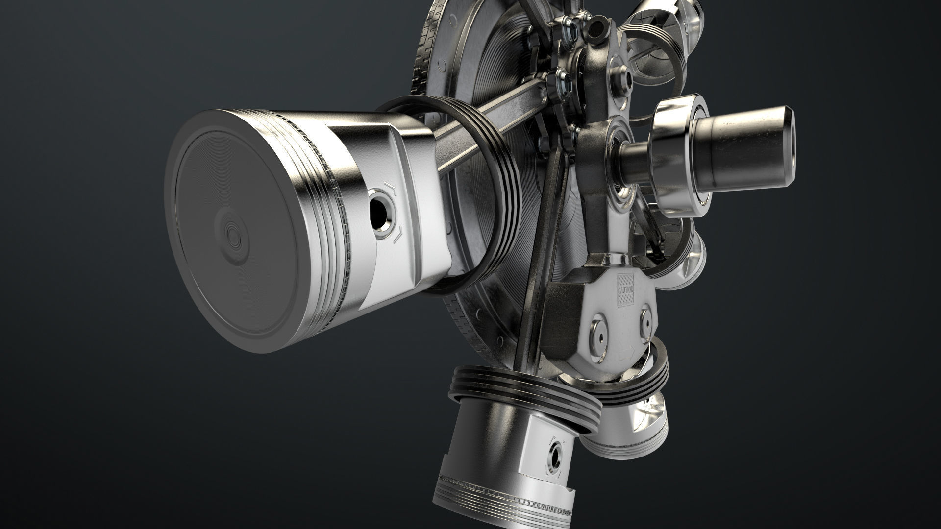 AirCraft Engine 3D model animated rigged | CGTrader