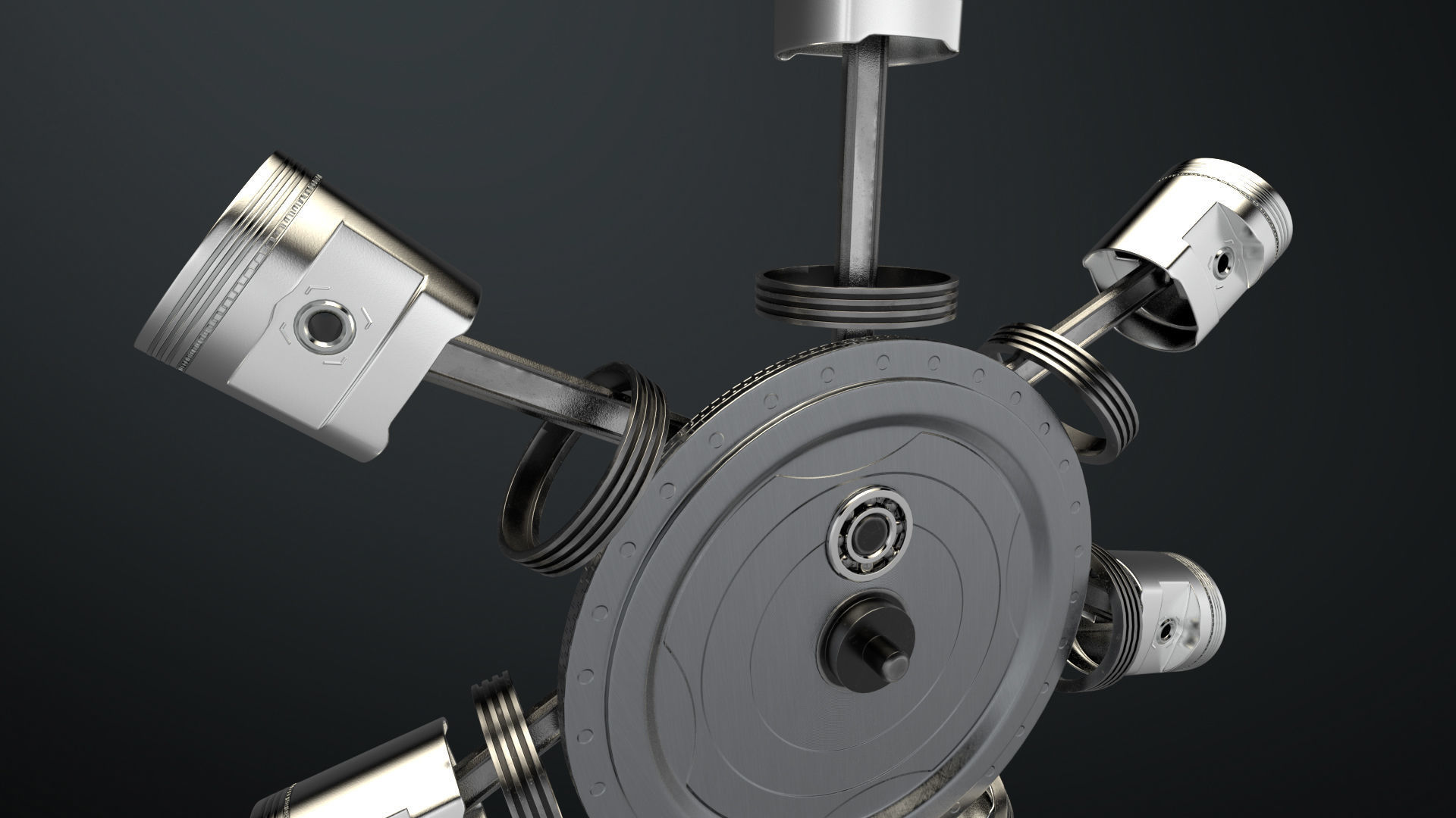 AirCraft Engine 3D model animated rigged | CGTrader