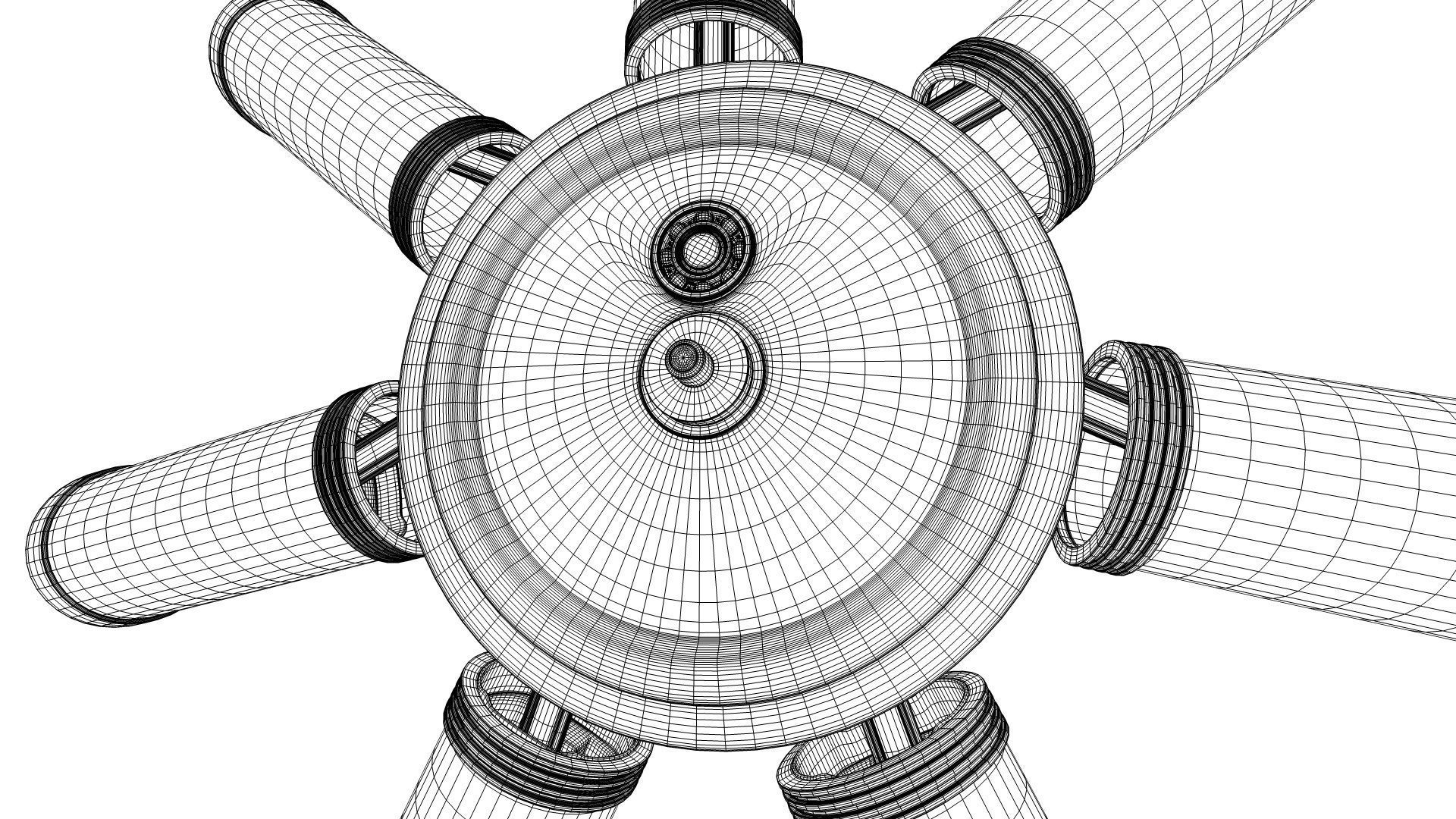 AirCraft Engine 3D model animated rigged | CGTrader