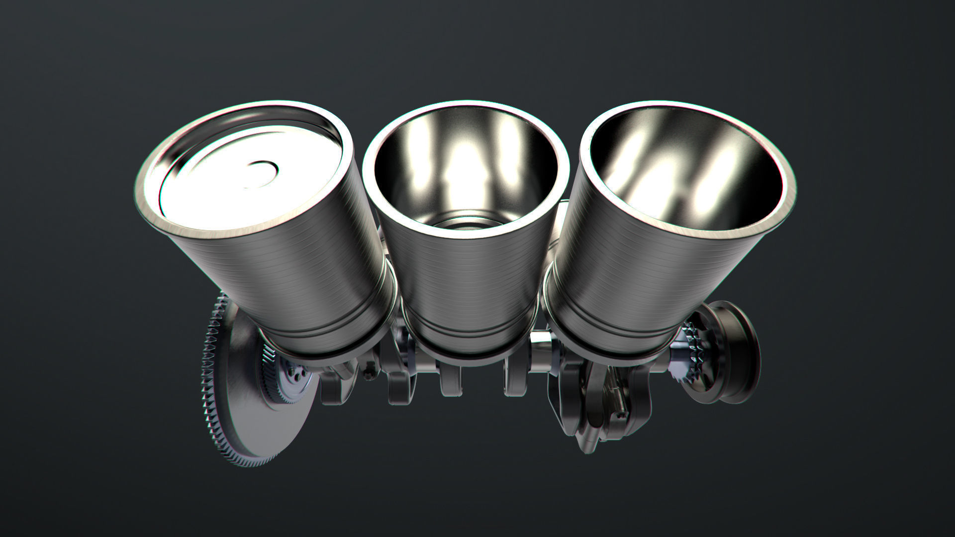 V6 Engine Working Animated 3D model animated rigged | CGTrader