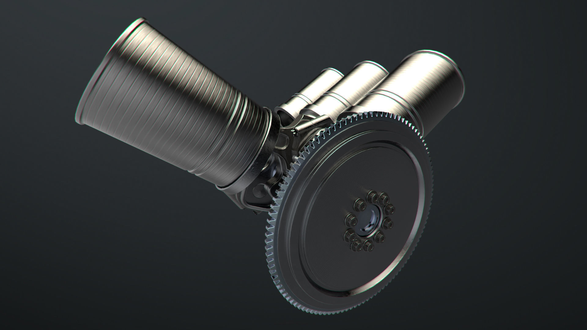 V6 Engine Working Animated 3D model animated rigged | CGTrader
