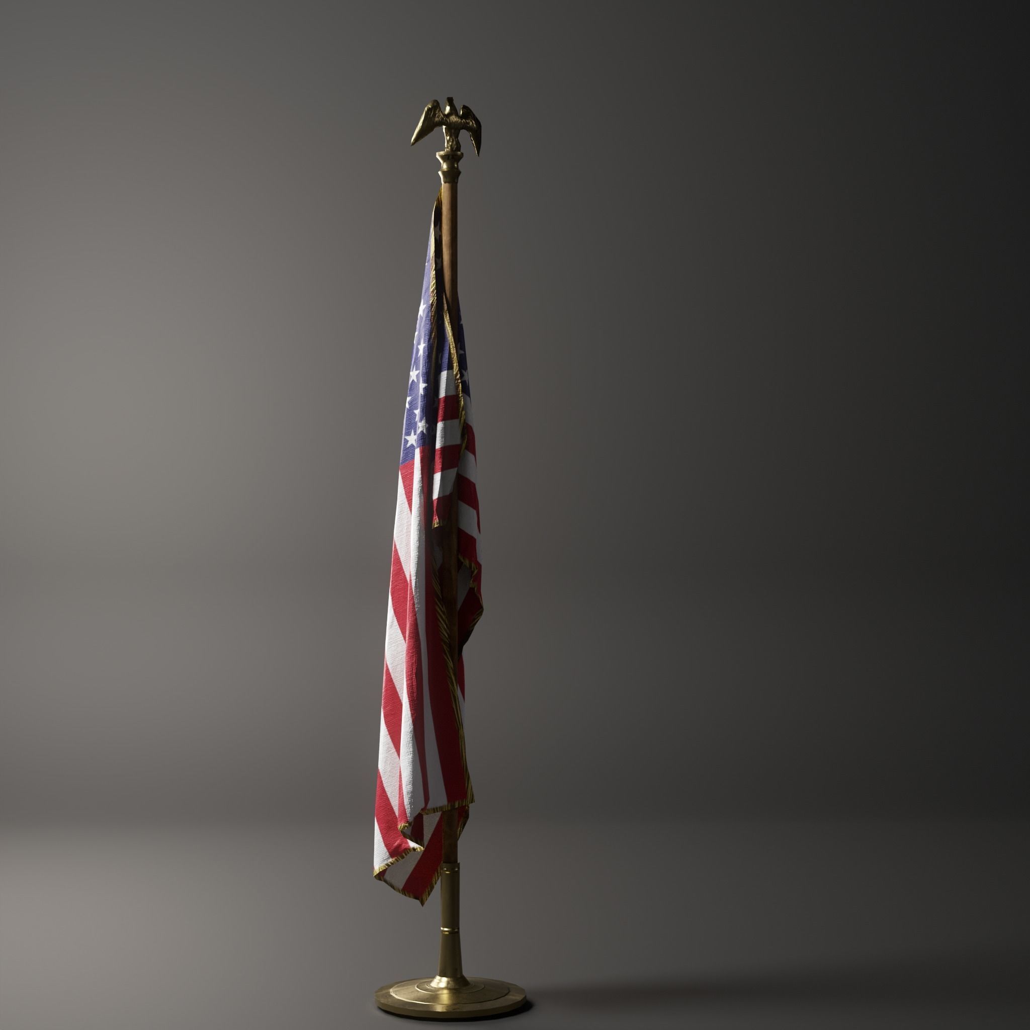 3D model American Flag VR / AR / low-poly | CGTrader